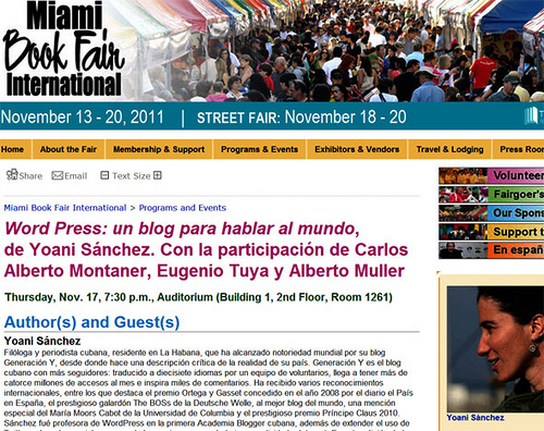 Wordpressánchez in MaYami Book Fair / Orlando Luis Pardo Lazo ...